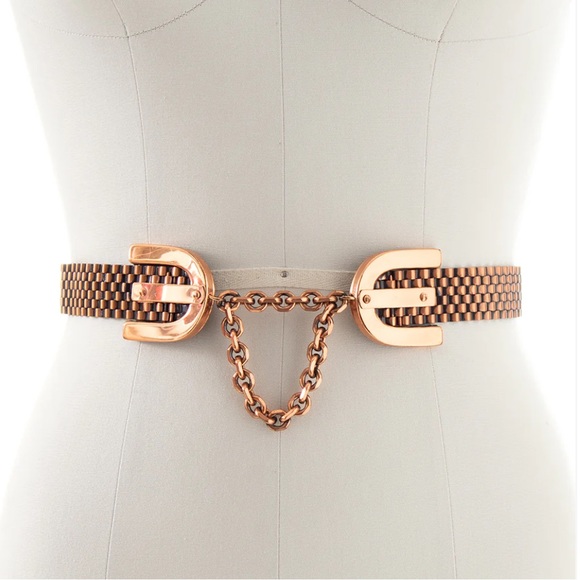 Vintage | Accessories | Vintage 95s Renoir Copper Chain Cinch Belt ...